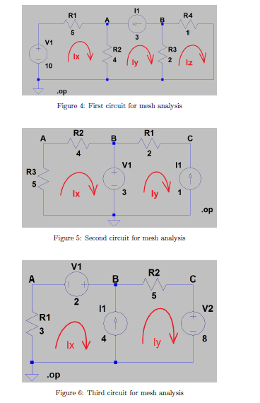 Solved Mesh Analysis (4 points) Calculate the mesh currents | Chegg.com