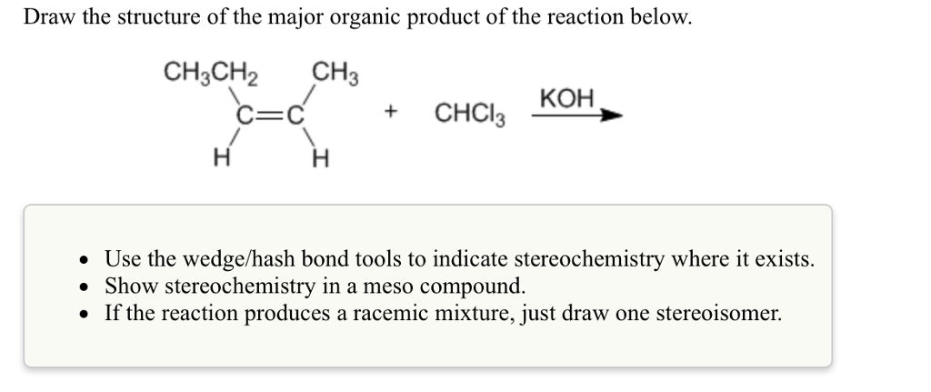 Solved Draw the structure of the major organic product of | Chegg.com