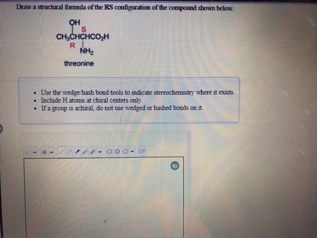 Solved Draw a structural formula of the RS configuration of | Chegg.com