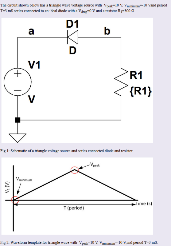 Solved The circuit shown below has a triangle wave voltage | Chegg.com
