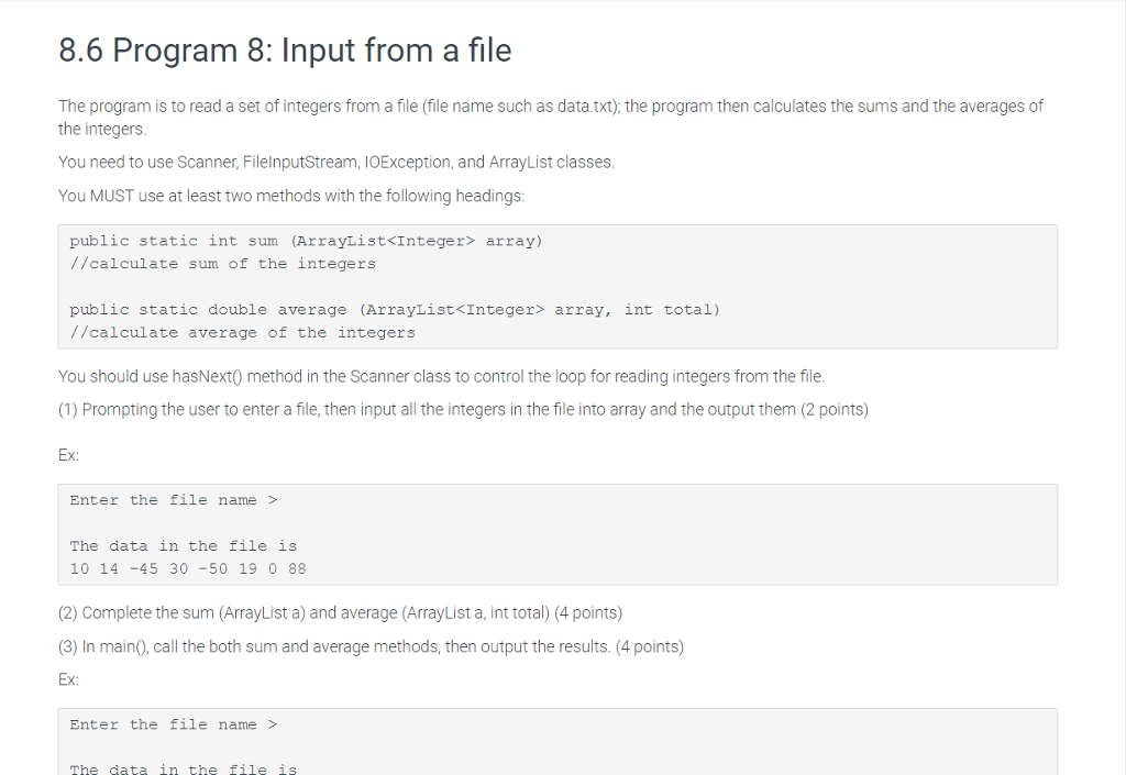 Solved 8 6 Program 8 Input From A File The Program Is To Chegg solved-8-6-program-8-input-from-a-file-the-program-is-to-chegg