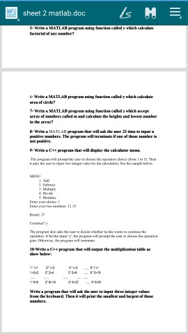 sheet 2 matlab doc ls M function called y which | Chegg.com