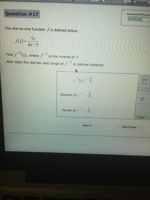 Solved The one-to-one function f is defined below. f(x) = | Chegg.com