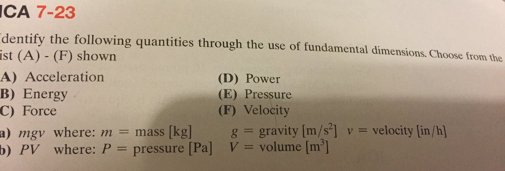 Solved Identify the following quantities through the use of | Chegg.com