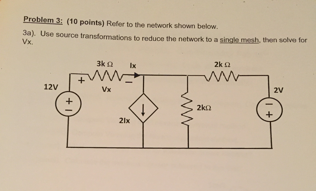 Solved Use source transformations to reduce the network to a | Chegg.com