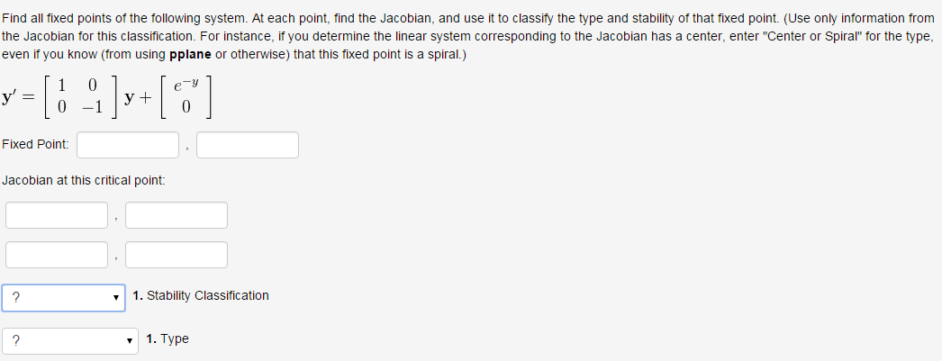 Solved Find all fixed points of the following system. At | Chegg.com