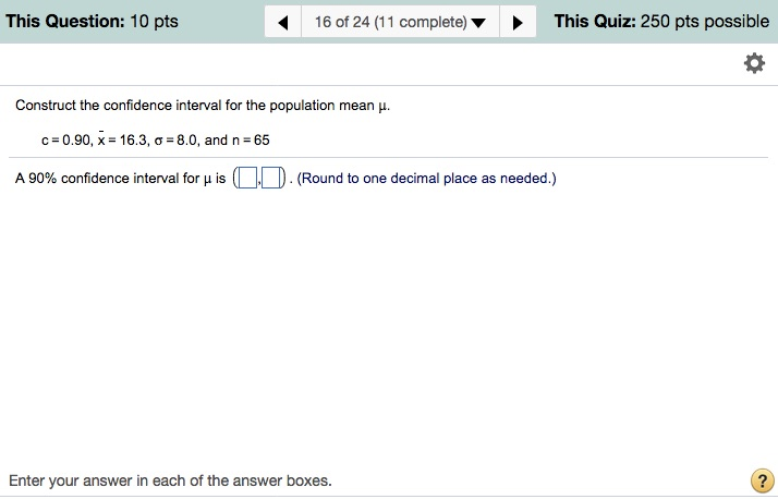 Construct The Confidence Interval For The Population 5563