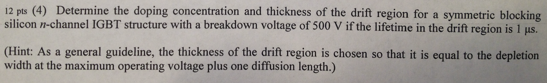 Determine the doping concentration and thickness of | Chegg.com