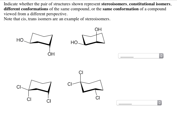 Solved Indicate whether the pair of structures shown | Chegg.com