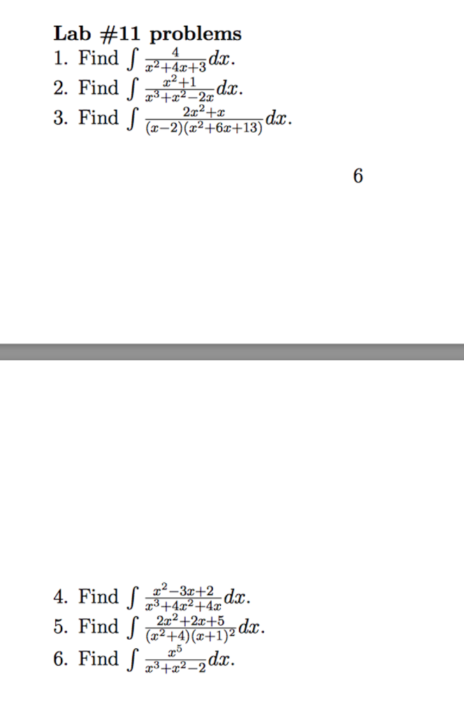 Solved Find integrals 4/x^2+4x+3 dx. Find integrals | Chegg.com