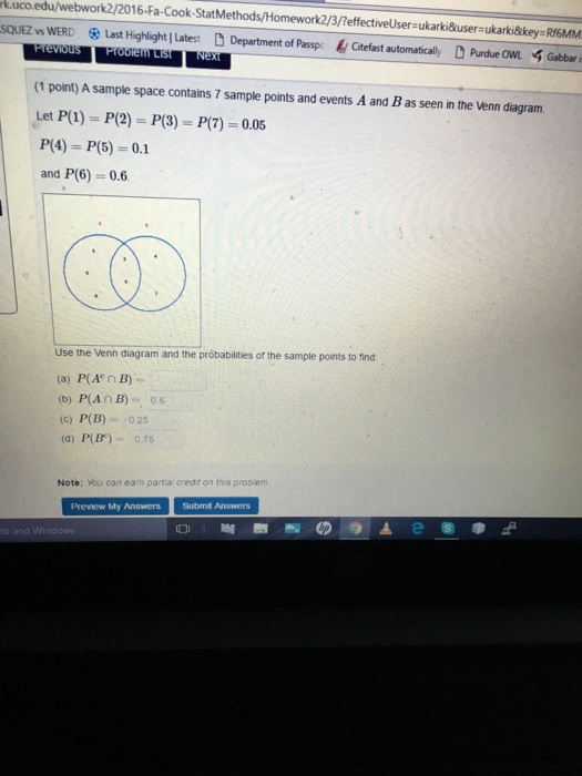Solved A sample space contains 7 sample points and events A | Chegg.com Solved A sample space contains 7 sample points and events A | Chegg.com