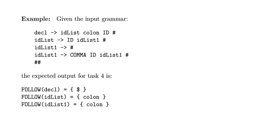 Solved 4.3 Task 3: Calculate FIRST Sets Compute the FIRST | Chegg.com