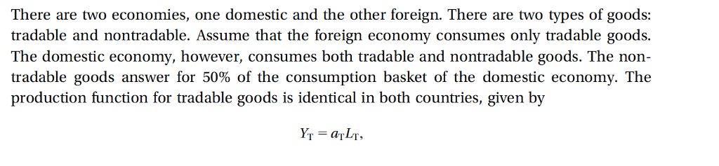 Solved There are two economies, one domestic and the other | Chegg.com