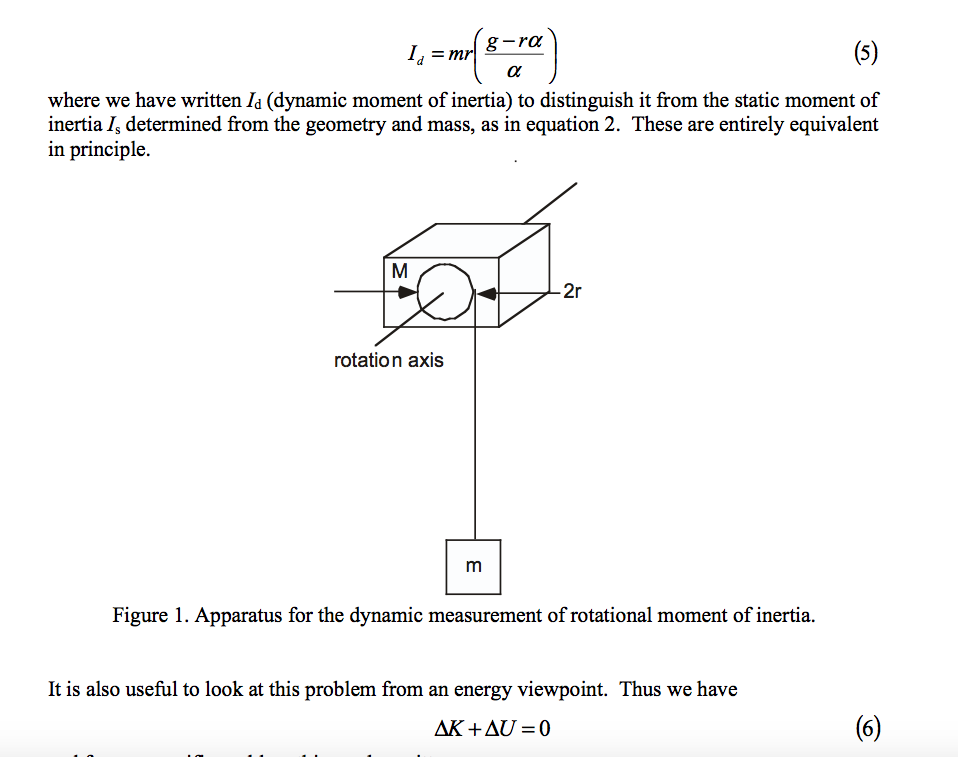 Solved How to derive equation 7?? 1/2(I,s + mr^2)(w,f^2 - | Chegg.com