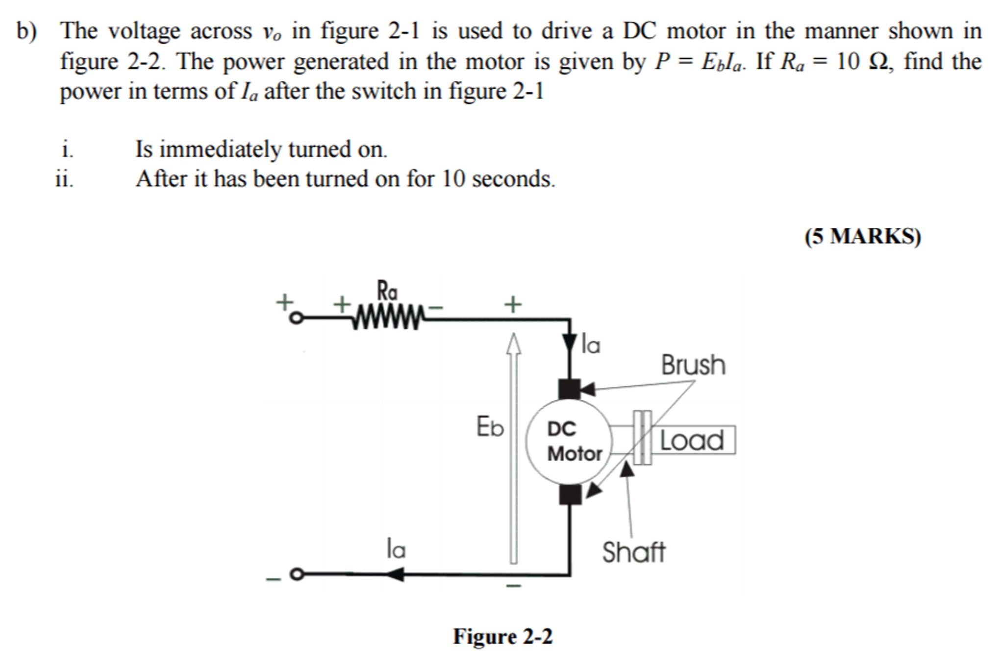 Solved b) The voltage across vo in figure 2-1 is used to | Chegg.com
