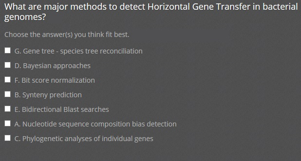 Solved Choose the correct responses for major methods to | Chegg.com