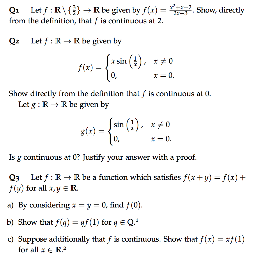 Solved x2+x+2 Qu Let f : RV3) → R be given by f(x)-ZF-32. | Chegg.com