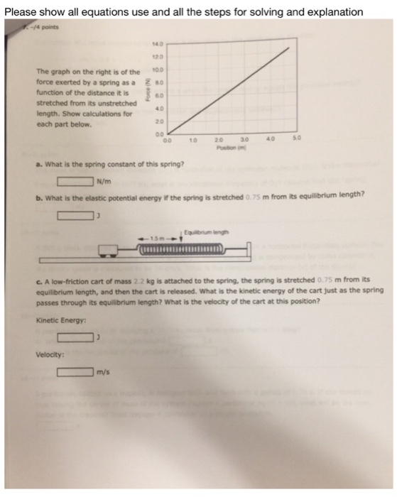 Solved Show all equations use and all the steps for solving | Chegg.com