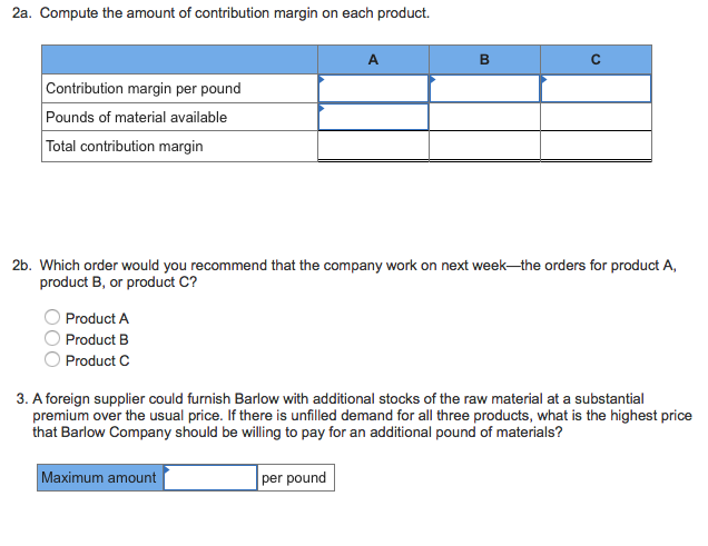 Solved Exercise 10-8 Utilization of a Constrained Resource | Chegg.com
