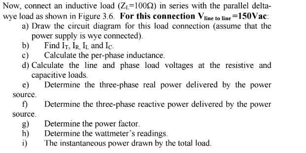 Solved Now, connect an inductive load (ZL 1002) in series | Chegg.com