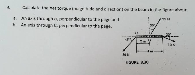 Solved Calculate the net torque (magnitude and direction) on | Chegg.com