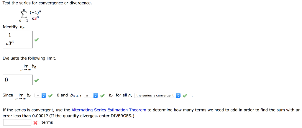 Solved Test the series for convergence or divergence. | Chegg.com