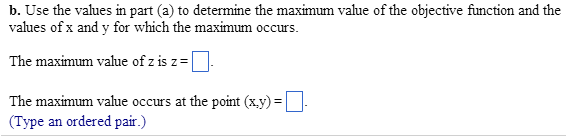 Solved For The Following Objective Function And Its