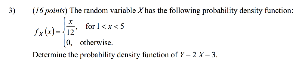 Solved The random variable X has the following probability | Chegg.com