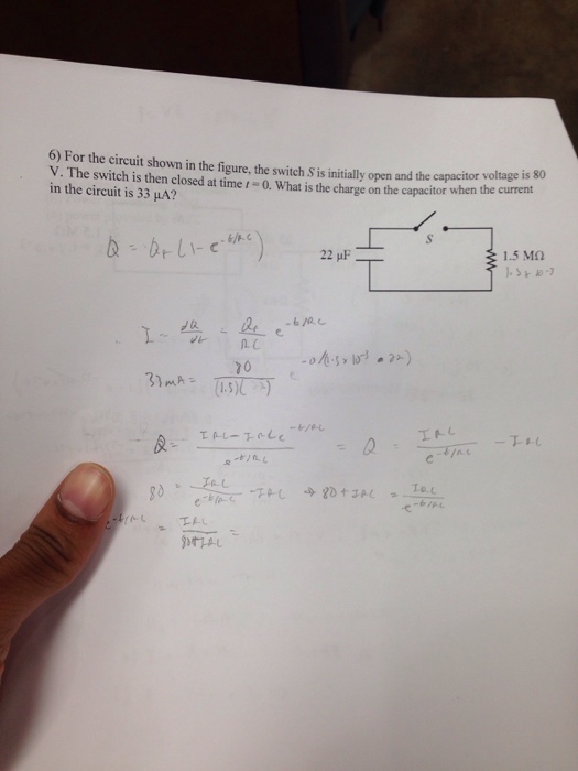 Solved For the circuit shown In the figure, the switch S is | Chegg.com