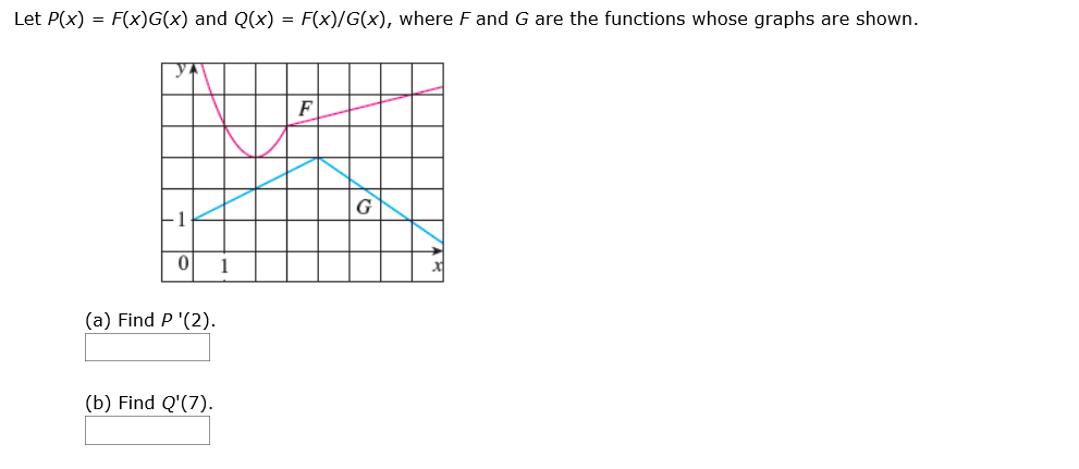 Solved Let P(x) = F(x)G(x) and Q(x) = F(x)/G(x), where F and | Chegg.com
