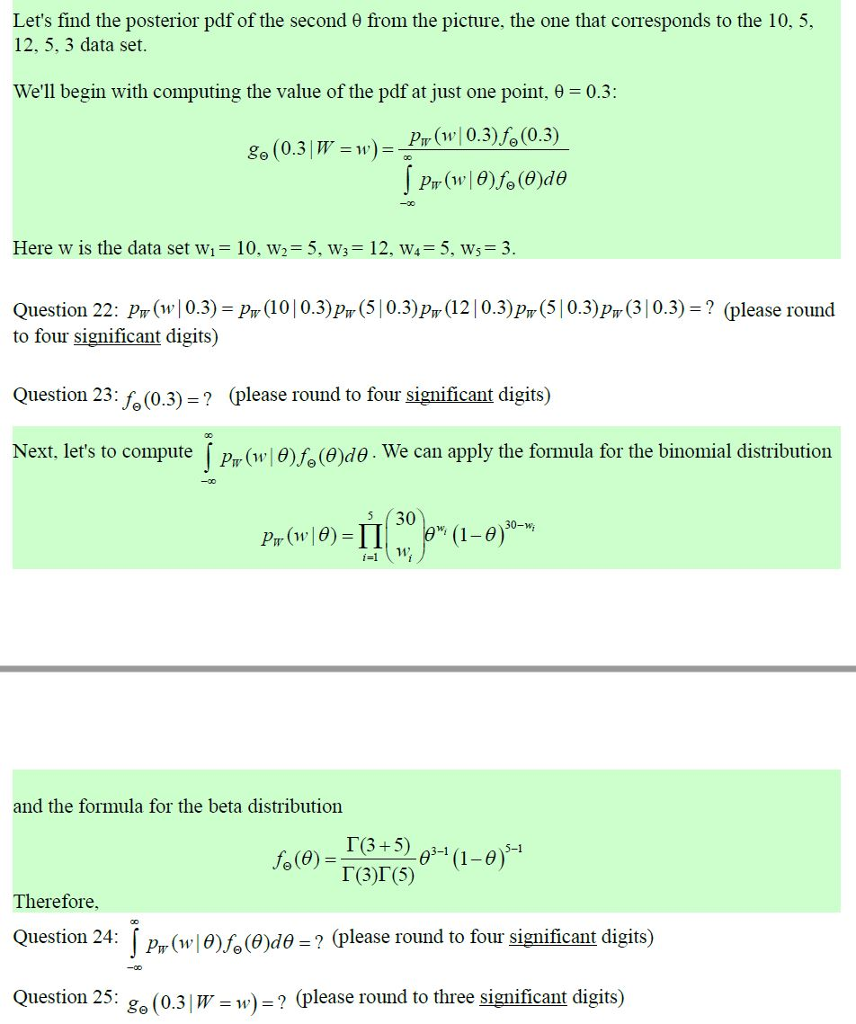 Let's find the posterior pdf of the second θ from the | Chegg.com