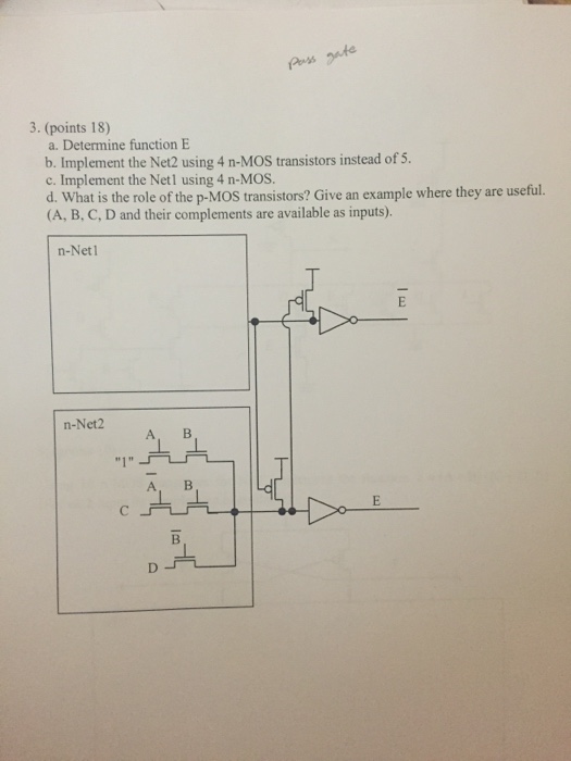 Solved Determine function E Implement the Net2 using 4 | Chegg.com