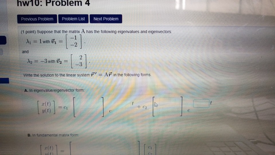 Solved hw10: Problem 4 Previous Problem Problem List Next | Chegg.com
