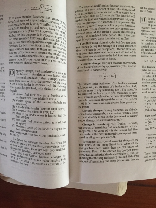 Solved 110 Specify, design, and implement a clas is a small | Chegg.com