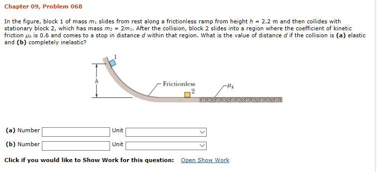 Solved Chapter 09, Problem 068 In the figure, block 1 of | Chegg.com