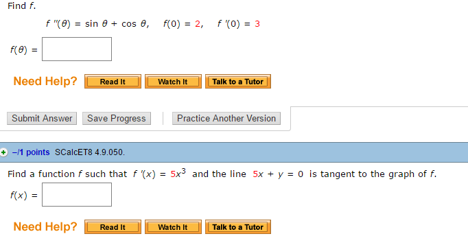Solved: Find F. F "(theta) = Sin Theta + Cos Theta, F(0) =... | Chegg.com