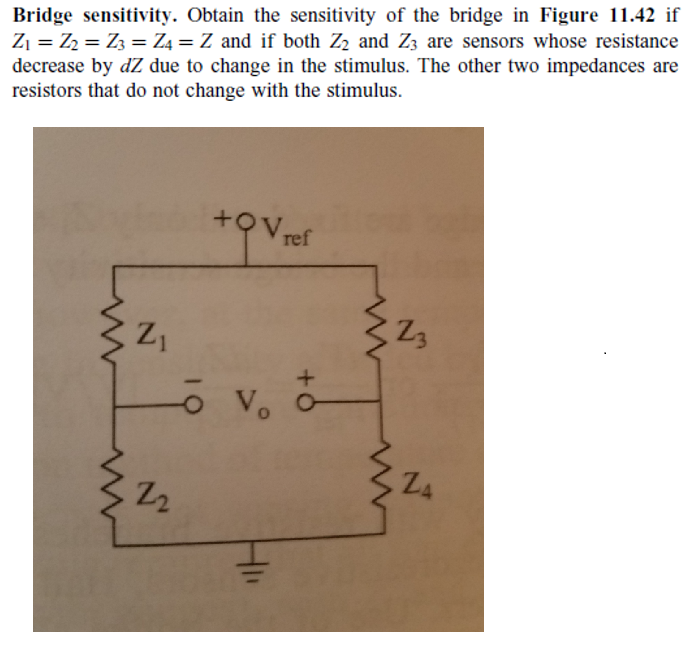 Solved Bridge sensitivity. Obtain the sensitivity of the | Chegg.com