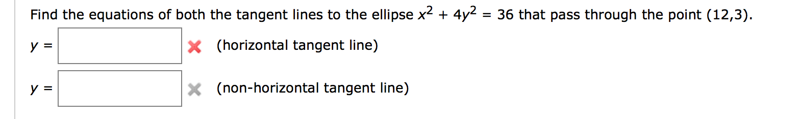 Solved Find the equations of both the tangent lines to the | Chegg.com