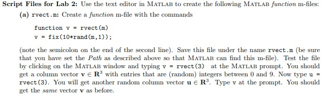 LAB 3: LU Decomposition and Determinants In this lab | Chegg.com