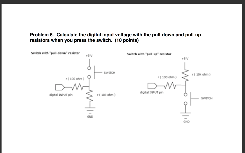 Solved Problem 6. Calculate the digital input voltage with | Chegg.com