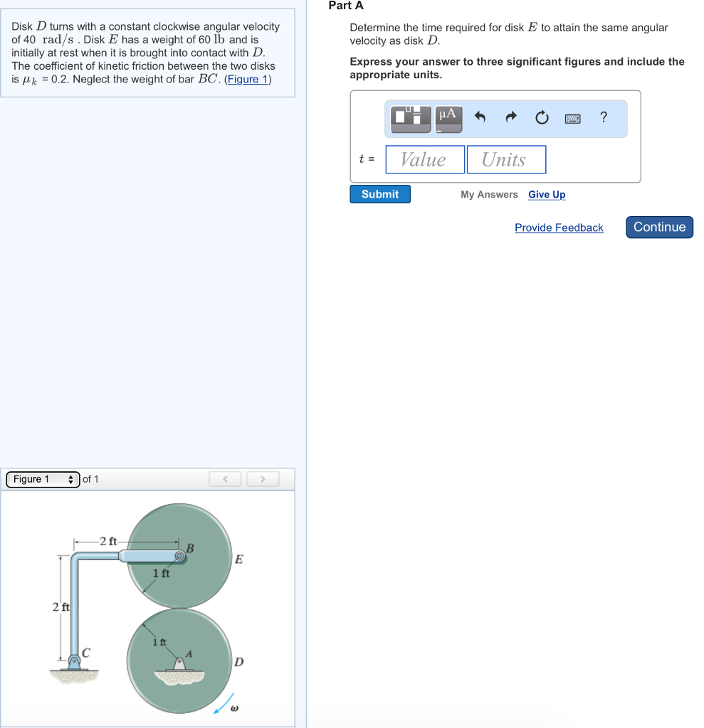 Solved Disk D turns with a constant clockwise angular | Chegg.com