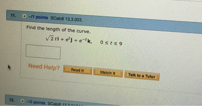 Solved Find the length of the curve. squareroot 2ti + e^t j | Chegg.com