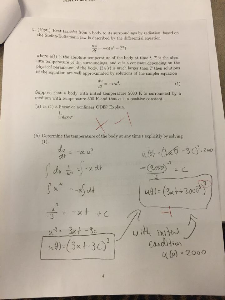 Solved Heat transfer from a body to its surroundings by | Chegg.com