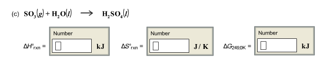 Solved What are delta H, delta S, and delta G for the | Chegg.com