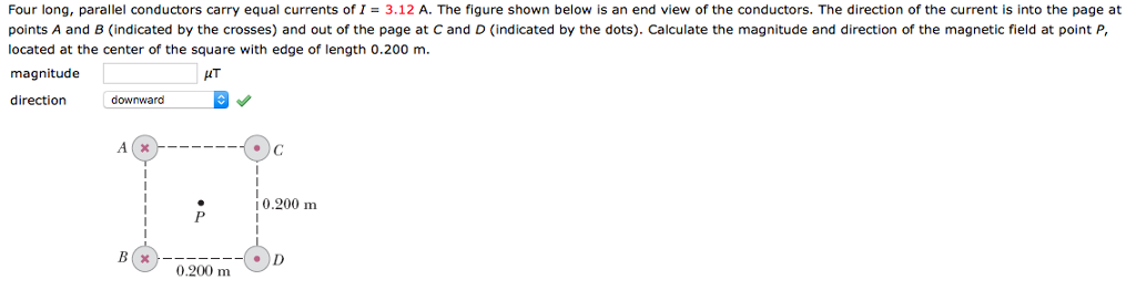 Solved Four long, parallel conductors carry equal currents | Chegg.com