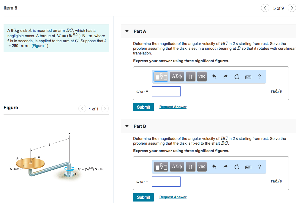 Solved Part C Determine the magnitude of the angular | Chegg.com