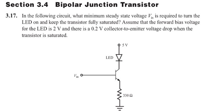 Solved In the following circuit, what minimum steady state | Chegg.com