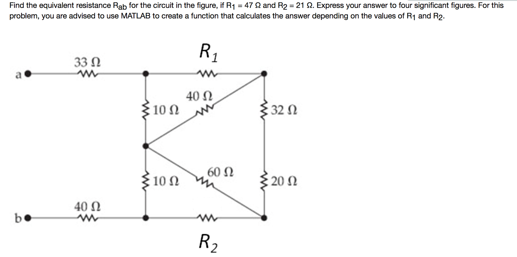 Solved Find the equivalent resistance Rab for the circuit in | Chegg.com