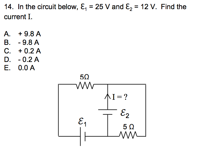 Solved In the circuit below, epsilon_1 = 25 V and epsilon_2 | Chegg.com