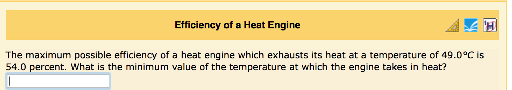 Solved Efficiency of a Heat Engine The maximum possible | Chegg.com
